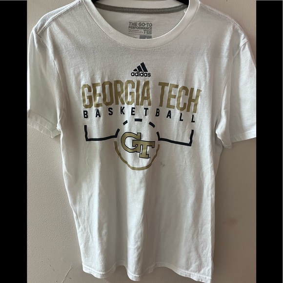 adidas | Shirts | Adidas Gt Georgia Tech Basketball Stretch T Shirt ...